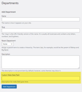 How to Create Taxonomy Term Meta Data in WordPress - Codebriefly