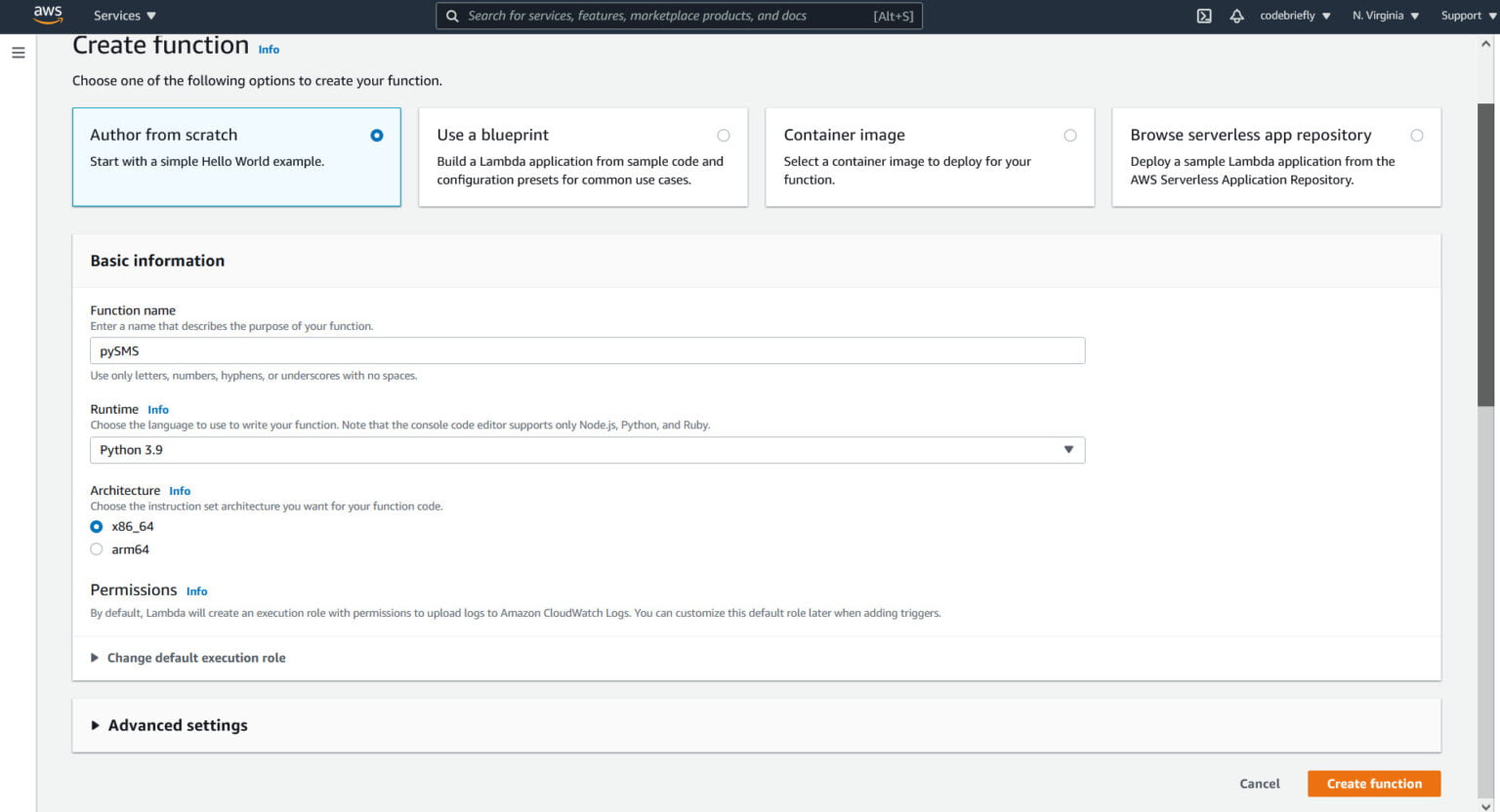How to Send SMS with AWS SNS using Lambda & Python - Codebriefly