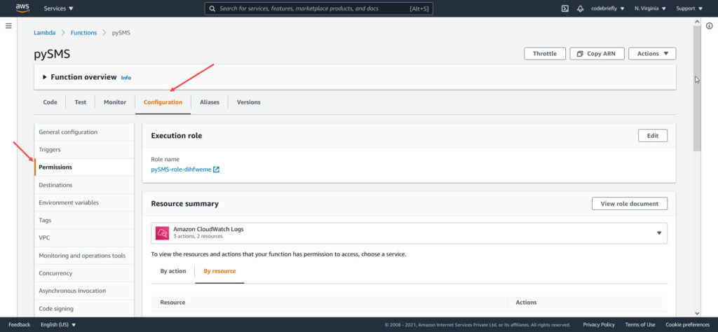 How To Send Sms With Aws Sns Using Lambda And Python Codebriefly