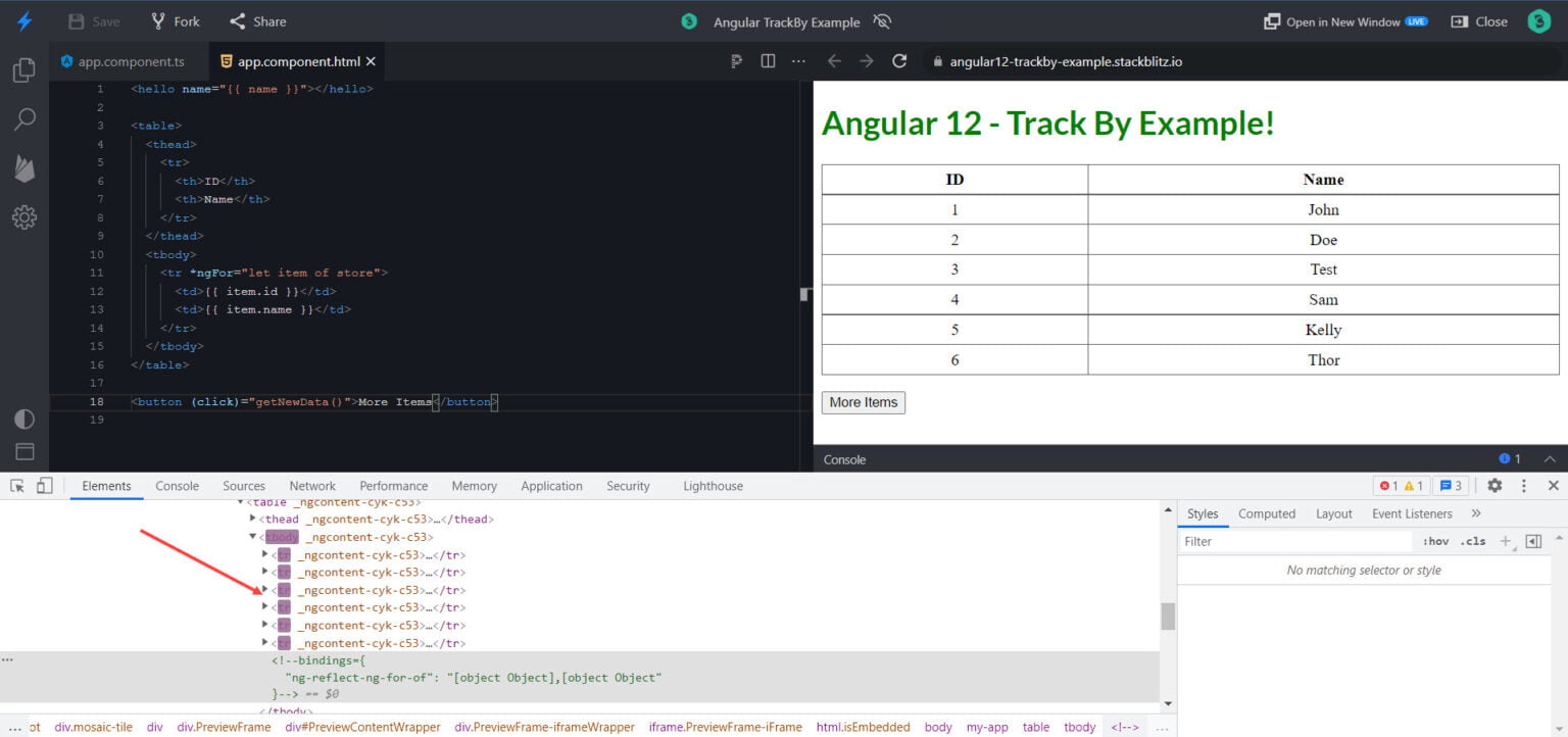 How to use trackBy in Angular with Example - Codebriefly